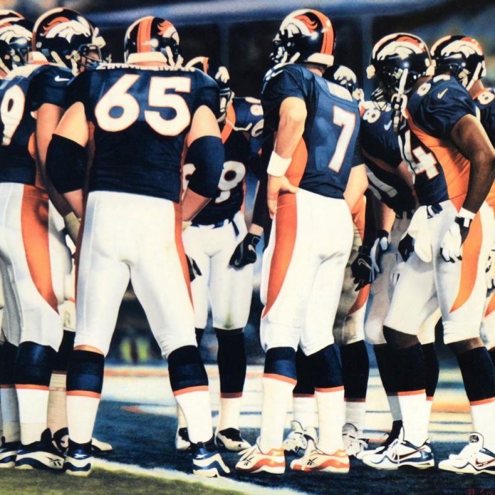 Daniel M. Smith Signed 1998 "The Huddle VIII (Broncos)" Limited Edition ...