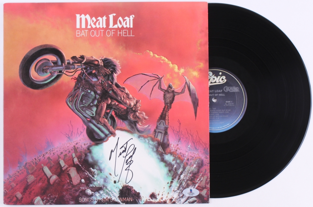 Meat Loaf Signed LP Record: "Bat Out of Hell" (Beckett COA) | Pristine Auction