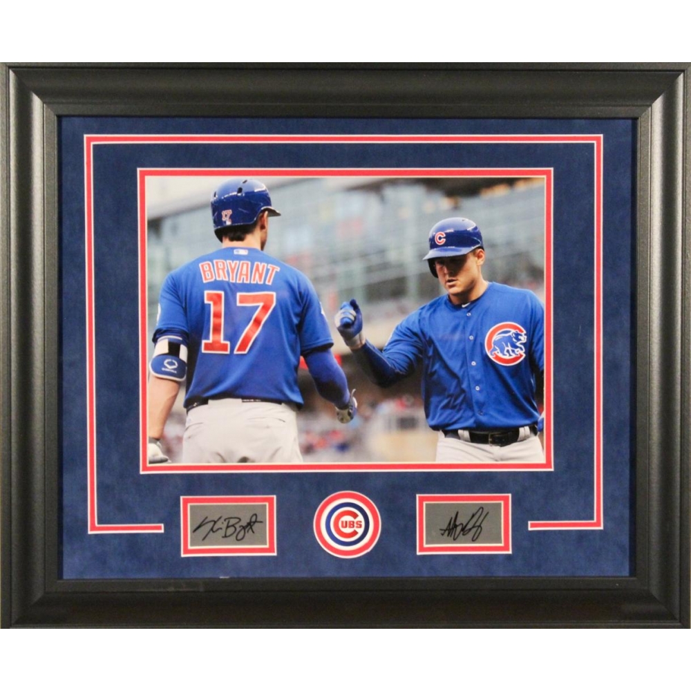 Kris Bryant & Anthony Rizzo Cubs 19x23 Custom Framed Display | Pristine ...