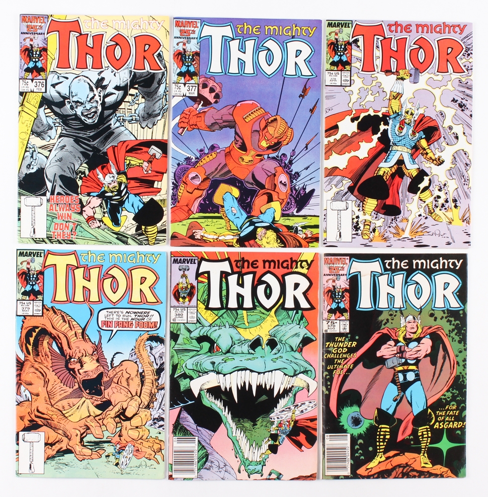 Lot of (6) Vintage 1986-1987 Thor Marvel Comic Books | Pristine Auction