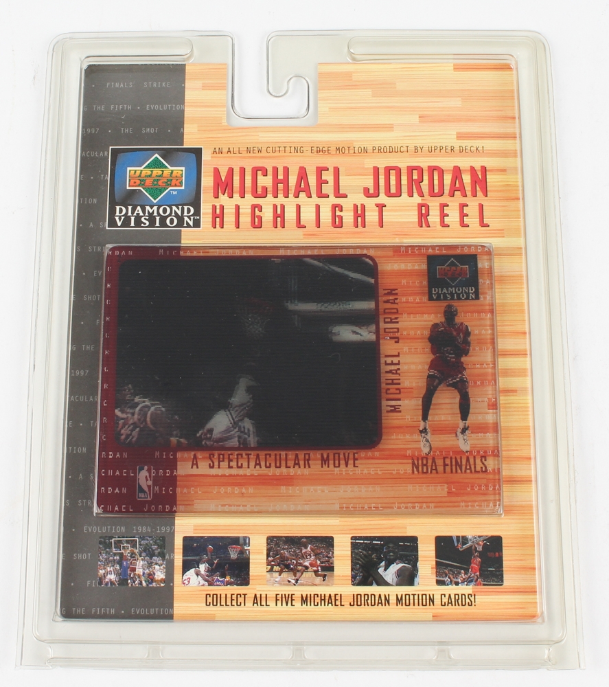 Michael Jordan "A Spectacular Move" 1991 Upper Deck Diamond Vision ...