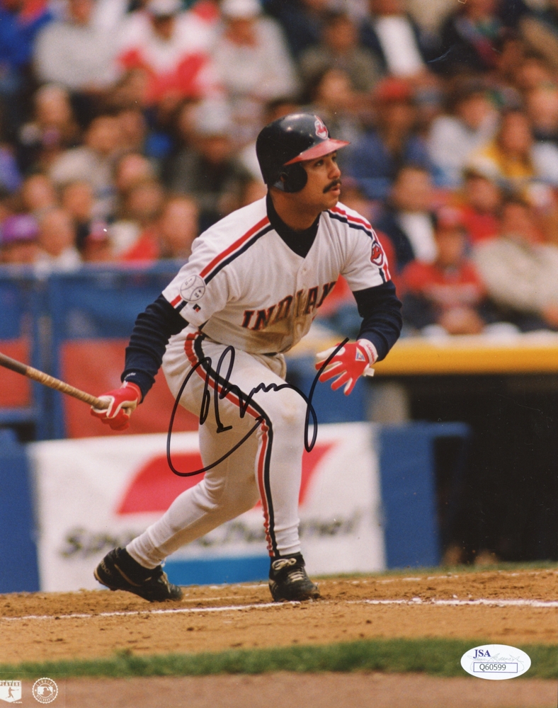 Carlos Baerga Signed Indians 8x10 Photo (JSA COA) | Pristine Auction