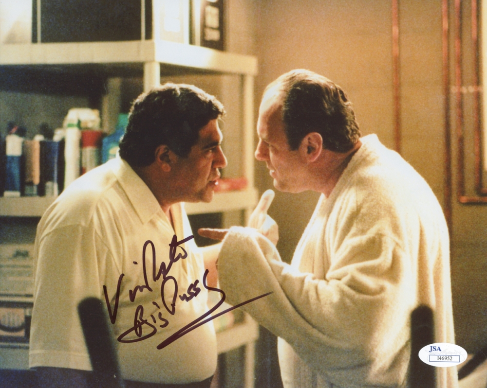 Vincent Pastore Signed "The Sopranos" 8x10 Photo Inscribed "Big P***y ...