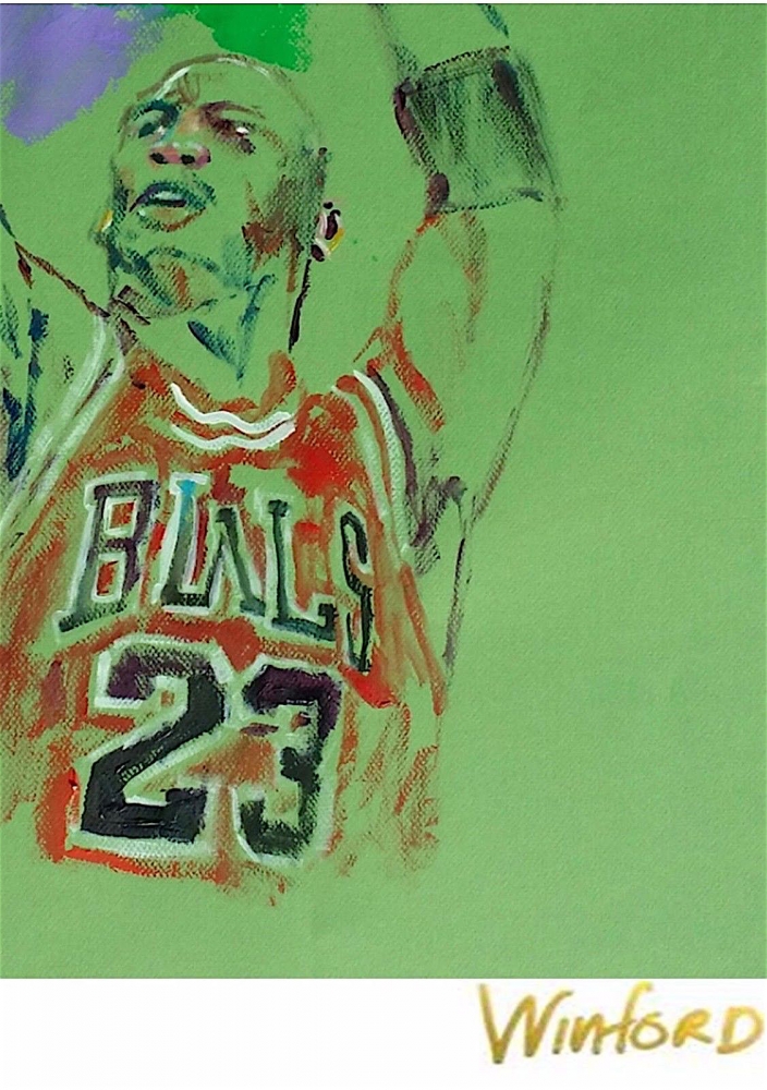Michael Jordan Bulls 8.5" x 11" Signed Winford Limited Edition ...