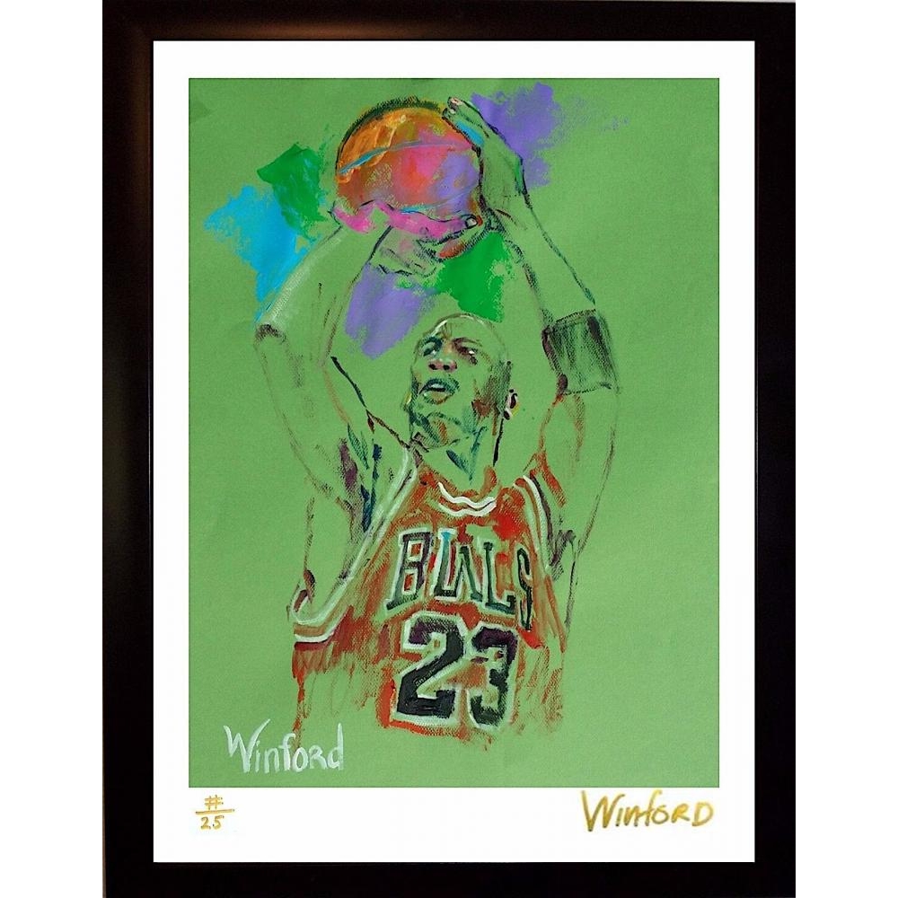 Michael Jordan Bulls 8.5" x 11" Signed Winford Limited Edition ...