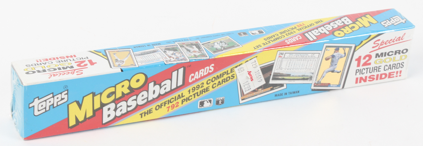 1992 Topps Micro Baseball Card Set with (12) Micro Gold Cards ...