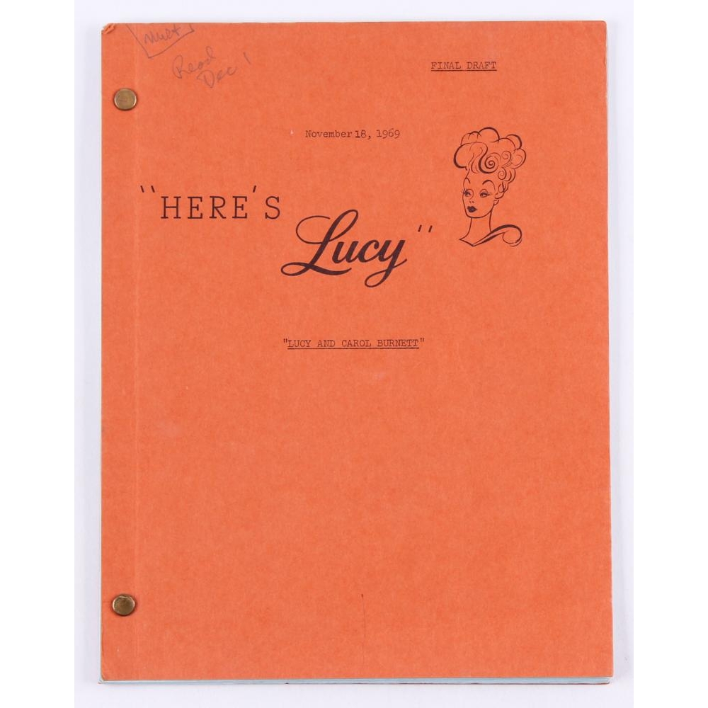 Vintage 1969 "Here's Lucy: Lucy and Carol Burnett" Original Script ...