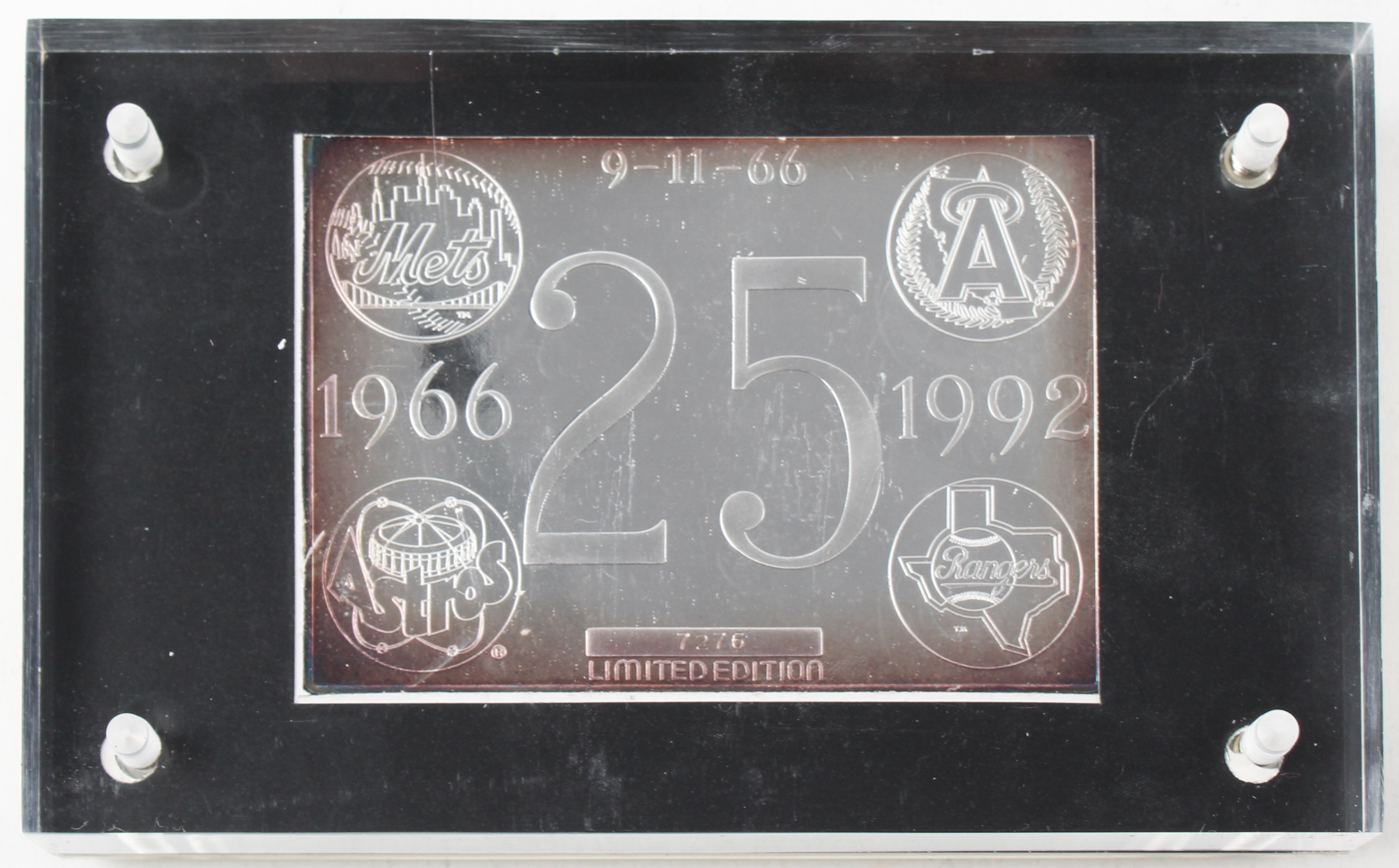 Nolan Ryan 3 Troy Oz. Fine Silver Bullion Bar with Display Case ...