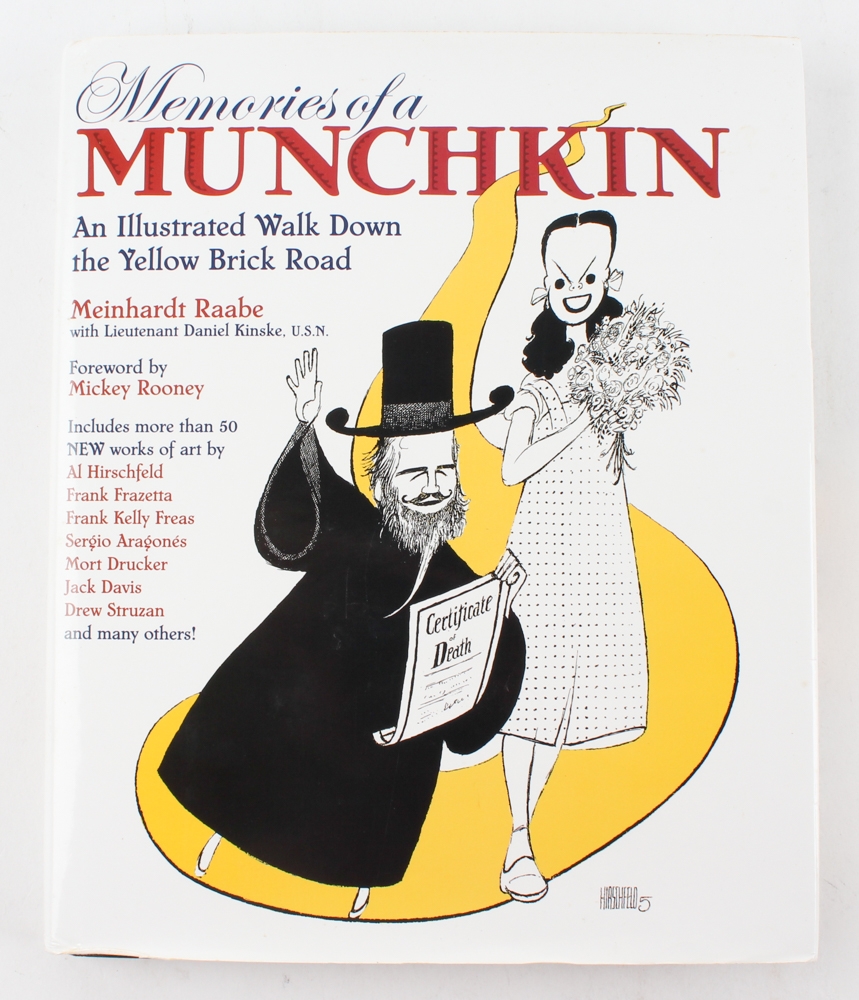 Meinhardt Raabe & Mickey Rooney Signed "Memories of a Munchkin ...