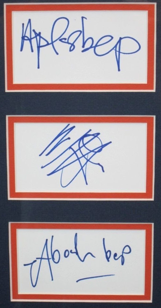 Fergie, will.i.am, apl.de.ap & Taboo Signed "Black Eyed Peas" 20x22 ...