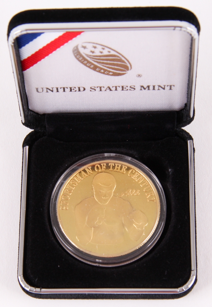 Muhammad Ali "Sportsman of the Century" Rare Gold Commemorative Coin ...