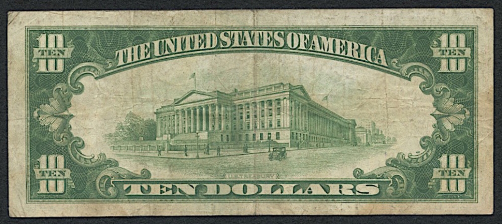 1928 $10 Ten Dollar U.S. Gold Certificate Currency Note | Pristine Auction