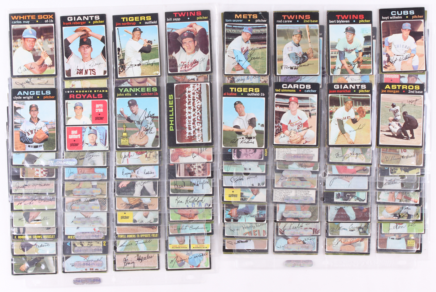 Lot of (250) 1971 Topps Baseball Cards with #243 Carlos May, #251 Frank ...