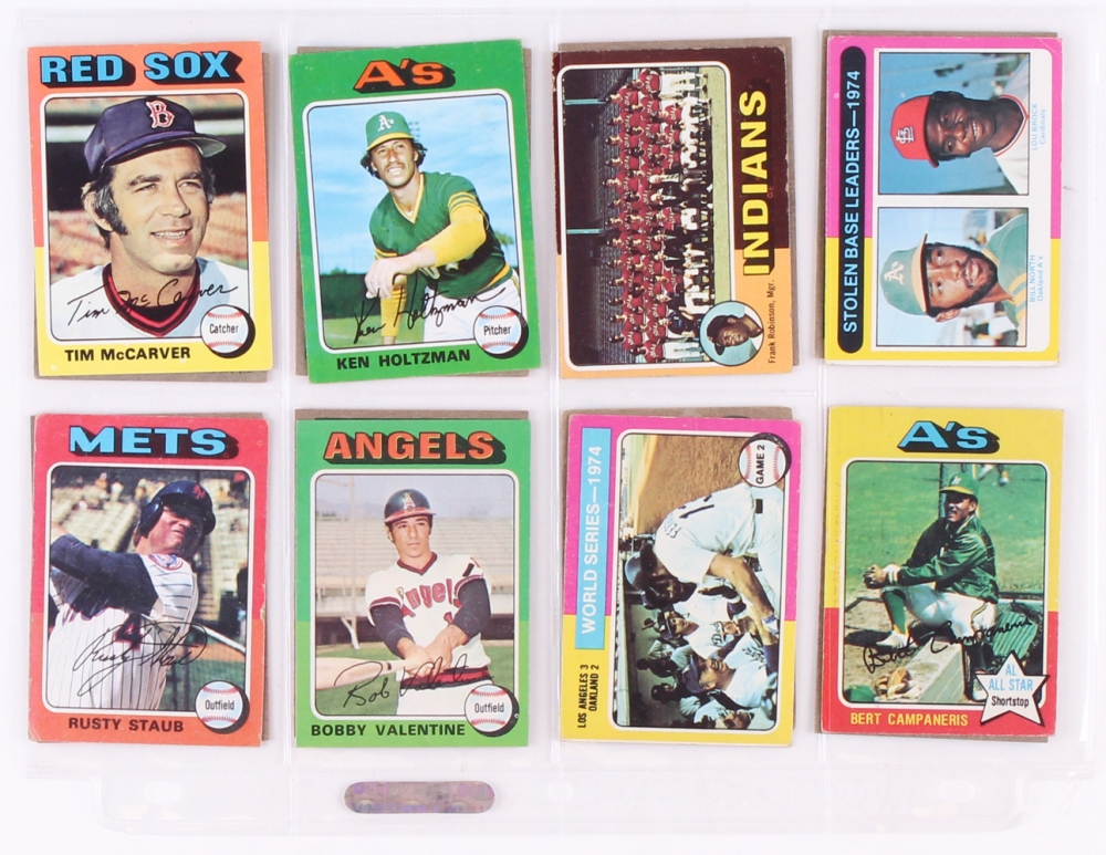 Lot of (117) 1975 Topps Baseball Cards with #622 Rookie Outfielders ...