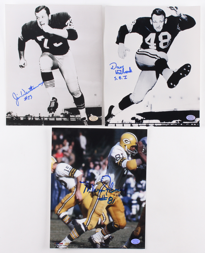 Lot of (3) Greenbay Packers Signed 8x10 Photos with (3) Signatures ...