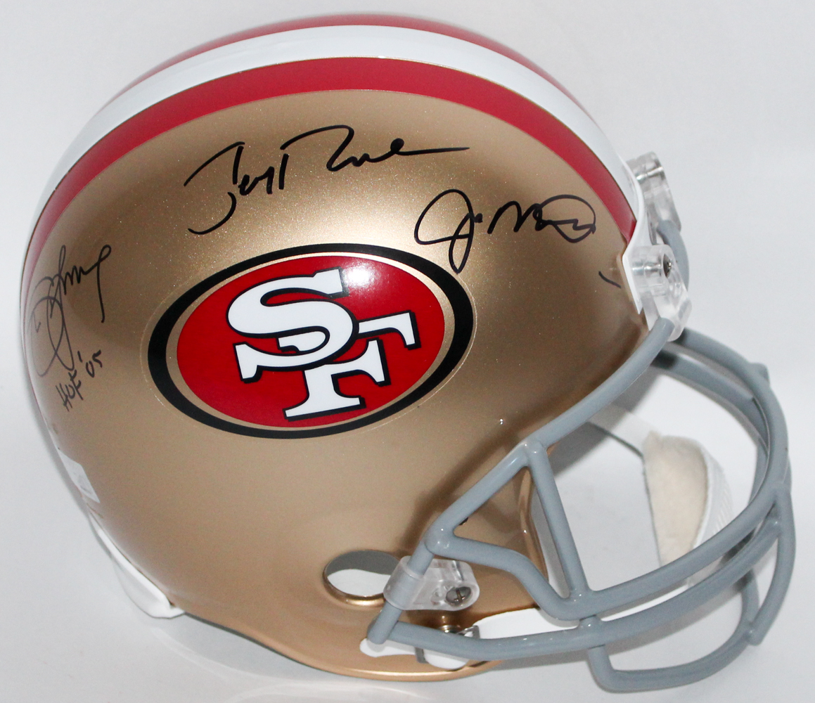 Joe Montana, Jerry Rice & Steve Young Signed "49ers Hall of Famers ...