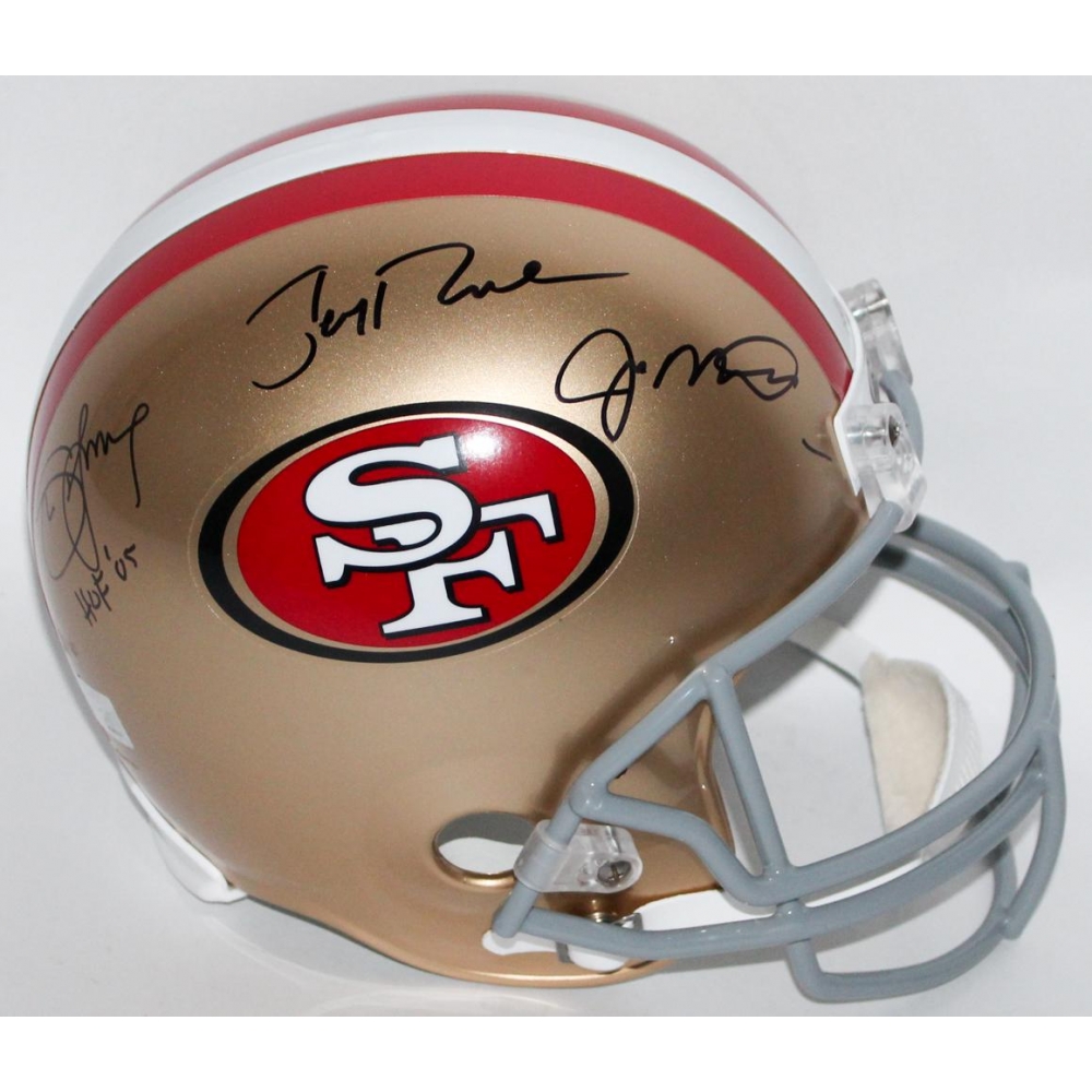 Joe Montana, Jerry Rice & Steve Young Signed "49ers Hall of Famers ...