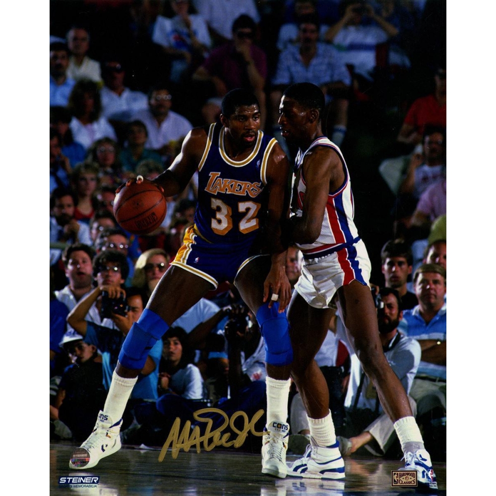 Magic Johnson Signed Lakers "1989 NBA Finals" 8x10 Photo (Steiner COA ...