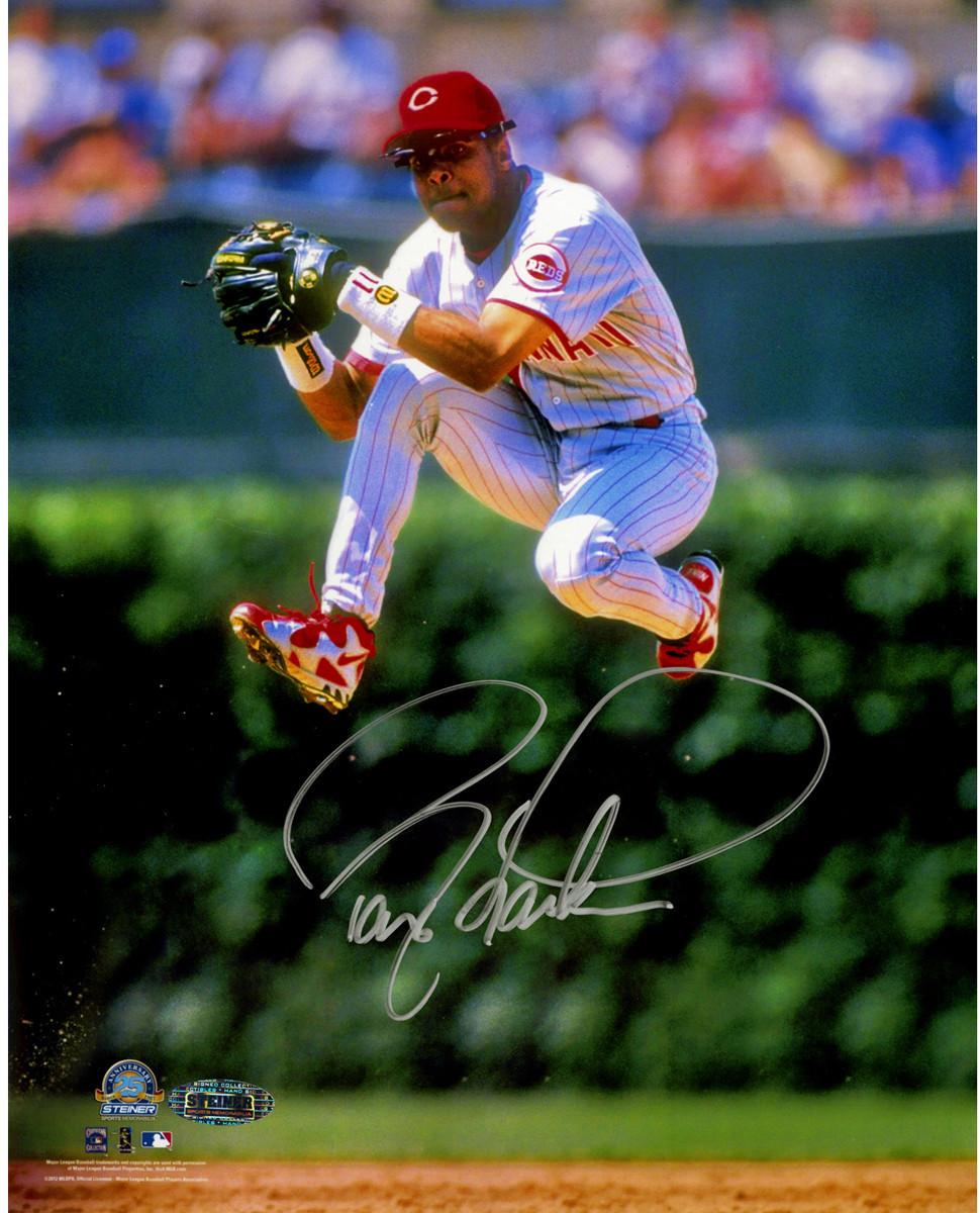 Barry Larkin Signed Reds 8x10 Photo (Steiner COA) | Pristine Auction