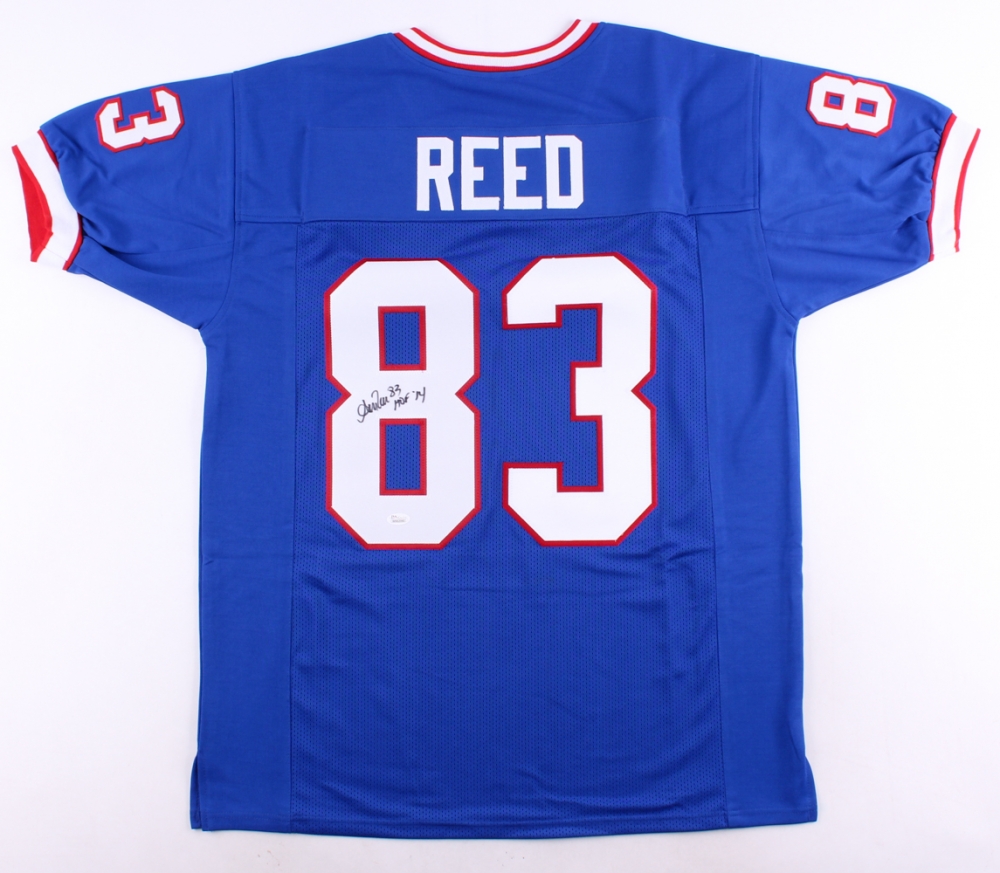 Andre Reed Signed Bills Jersey Inscribed "HOF 14" (JSA COA) | Pristine ...