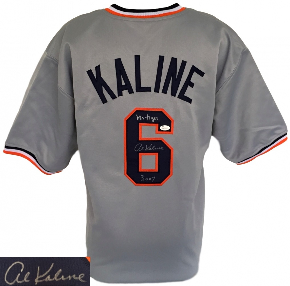 Al Kaline Signed Tigers Jersey Inscribed "3,007" & "Mr.Tiger" (JSA COA ...