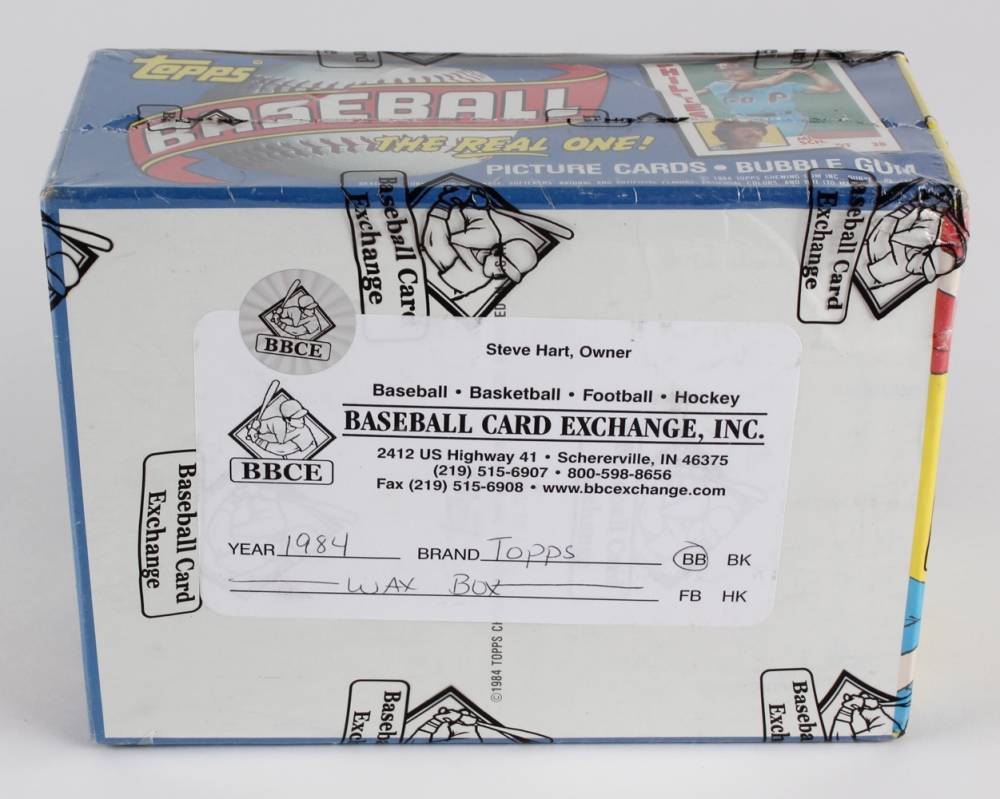 1984 Topps Baseball Wax Box of (36) Packs | Pristine Auction