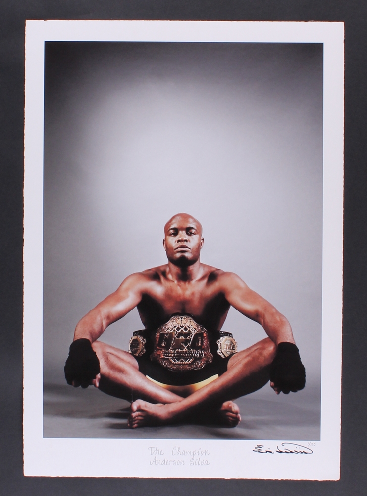 Anderson Silva "The Champion" 16” x 23” UFC Fine Art Giclee Signed by ...