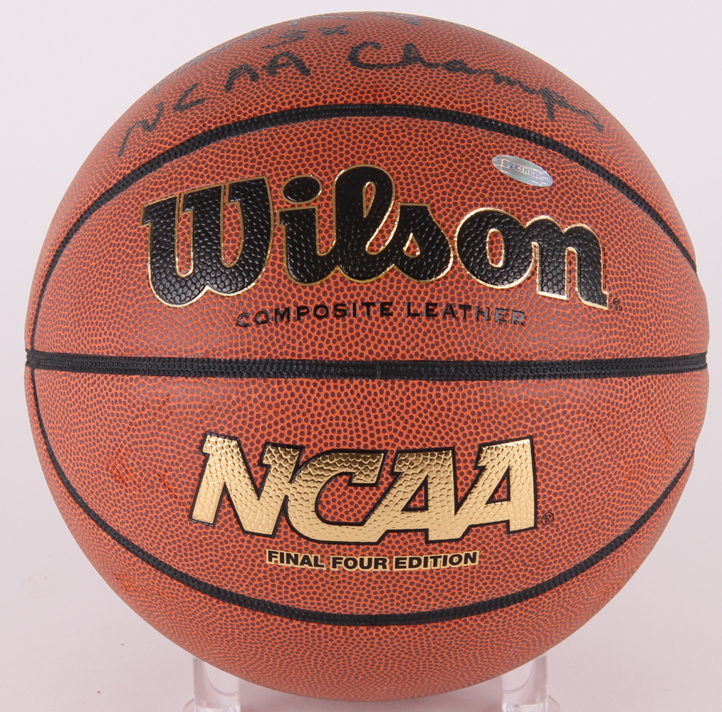 Bobby Knight Signed Wilson NCAA Basketball Inscribed "3x NCAA Champs ...