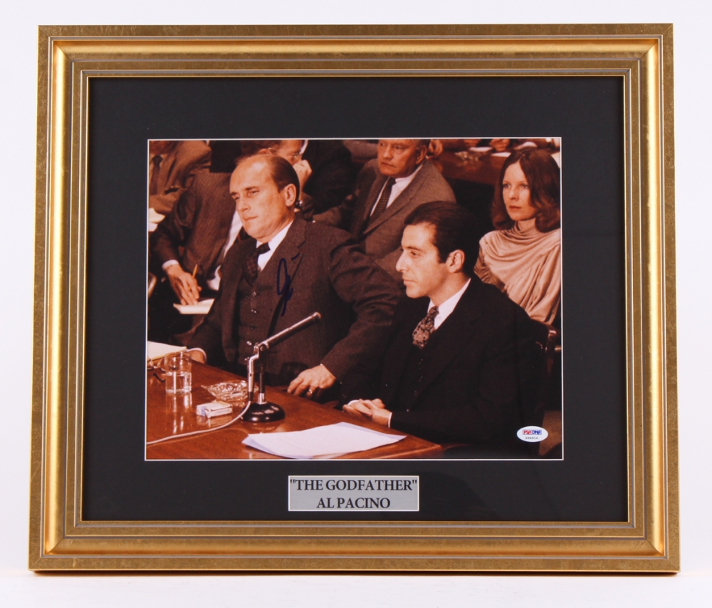 Al Pacino Signed "The Godfather" 18"x21" Custom Framed Display (PSA COA ...