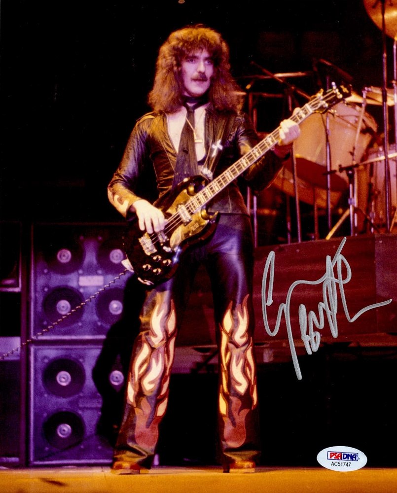 Geezer Butler Signed 8x10 Photo (PSA COA) | Pristine Auction