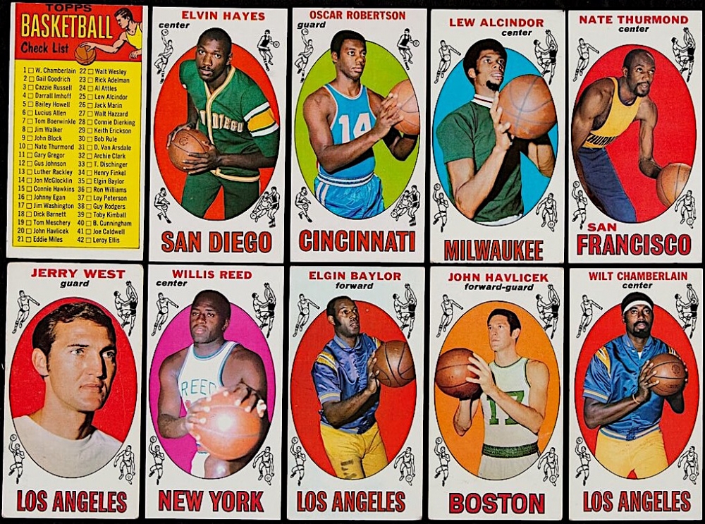 1969-70 Topps Basketball Complete Set of (99) Cards with #25 Lew ...