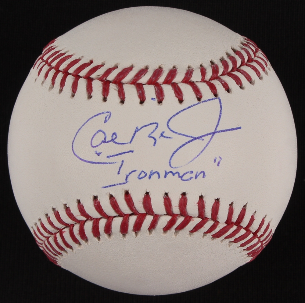 Cal Ripken Jr. Signed OML Baseball Inscribed "Ironman" (MLB) | Pristine ...