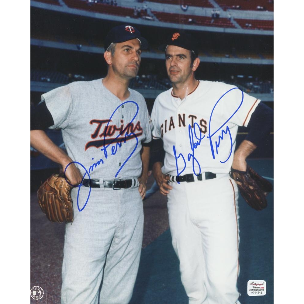 Jim Perry & Gaylord Perry Signed 8" x 10" Photo (Autograph Reference ...