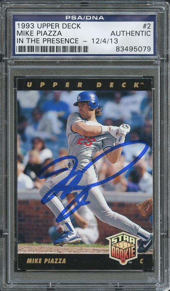 Mike Piazza Signed 1993 Upper Deck #2 (PSA Encapsulated) | Pristine Auction