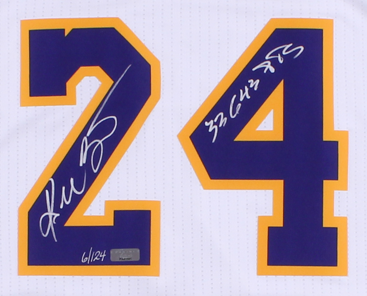 Kobe Bryant Signed LE Lakers Authentic Adidas Jersey Inscribed "33643 ...