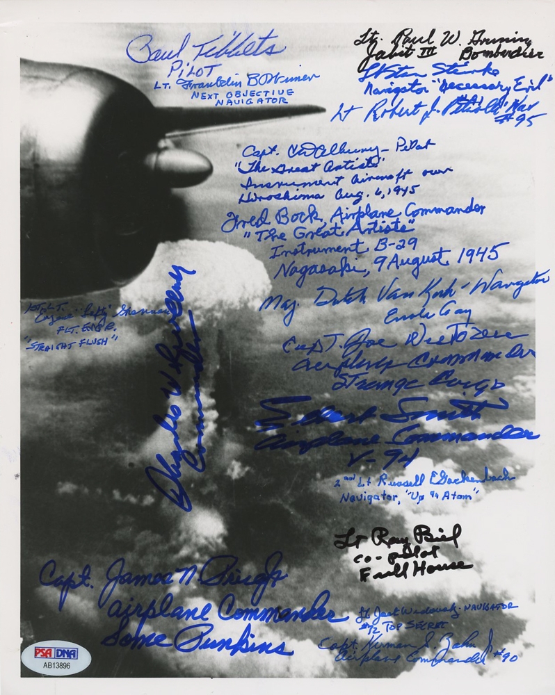 B-29 8x10 Photo Signed by (17) Composite Group Members with Paul ...