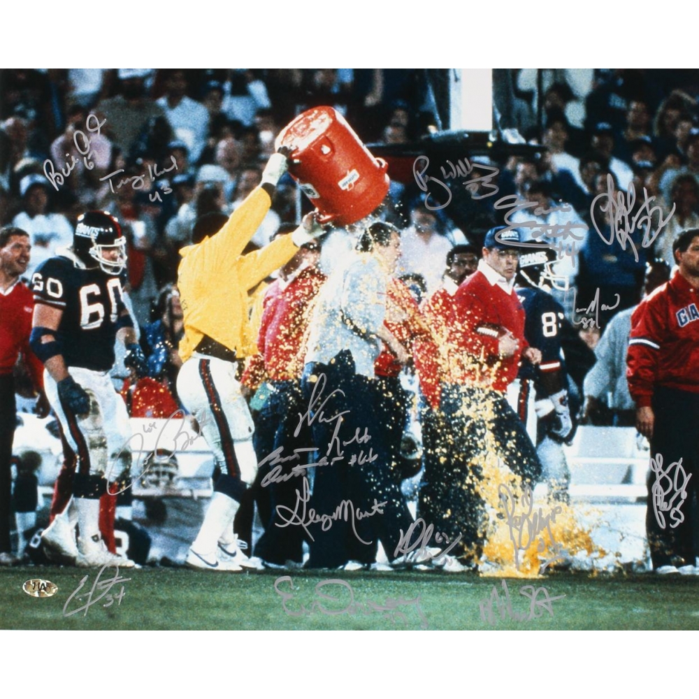 1986 Giants Super Bowl XXI Champions 16x20 Photo Team Signed by (16 ...