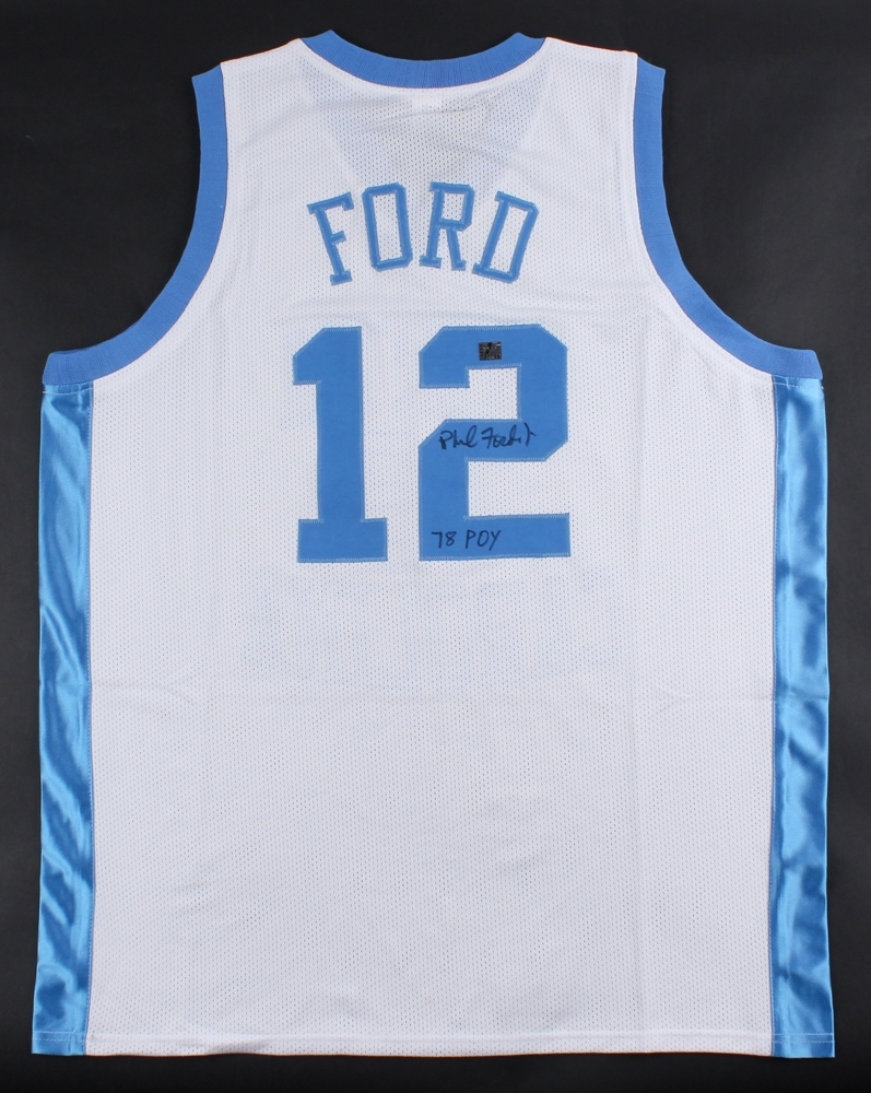 Phil Ford Signed North Carolina Tar Heels Jersey Inscribed "78 POY ...