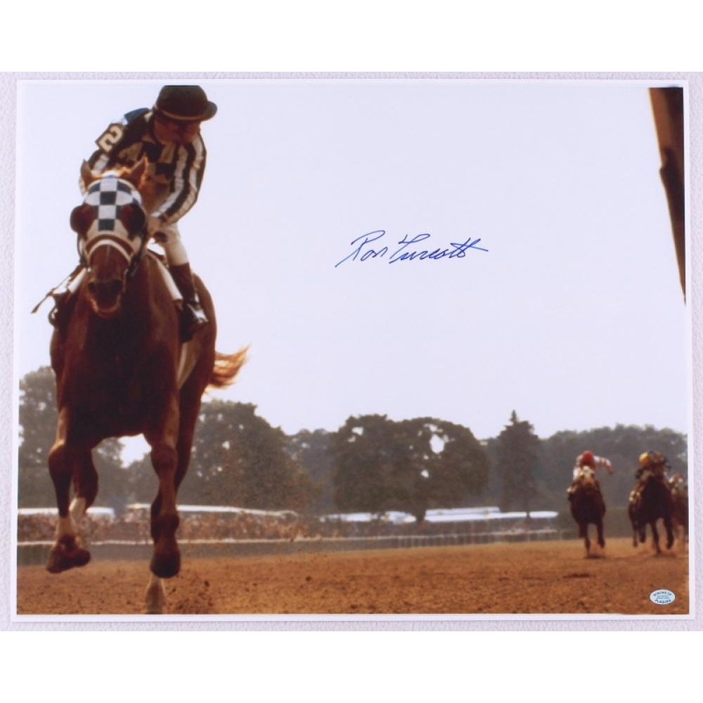 Ron Turcotte Signed 16x20 Photo "Looking Back" on Secretariat at ...
