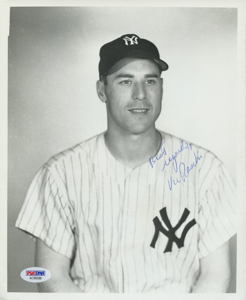 Vic Raschi Signed Yankees 8x10 Photo Inscribed "Best Regards" (PSA COA ...