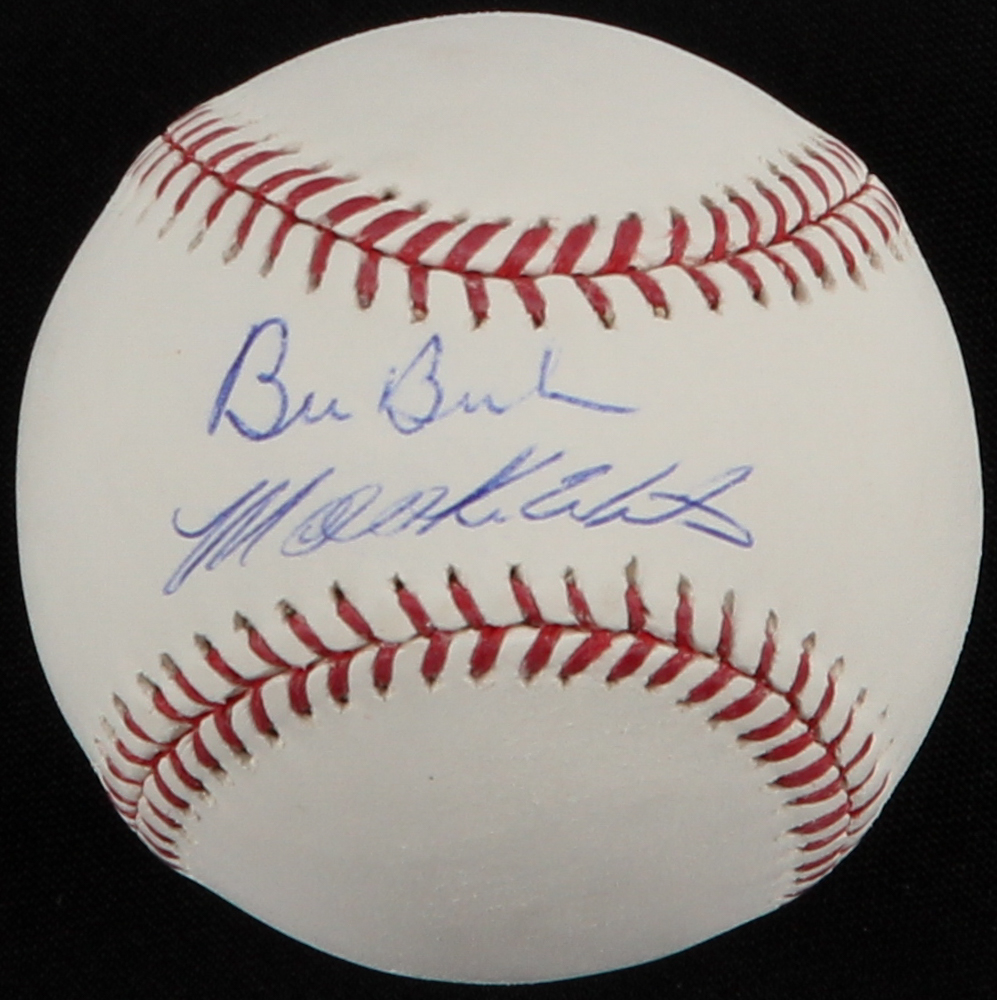 Bill Buckner & Mookie Wilson Signed OML Baseball (PSA COA) | Pristine ...