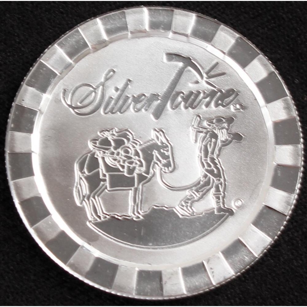SilverTowne Prospector 1 Troy Oz. Fine Silver Stackable Round ...