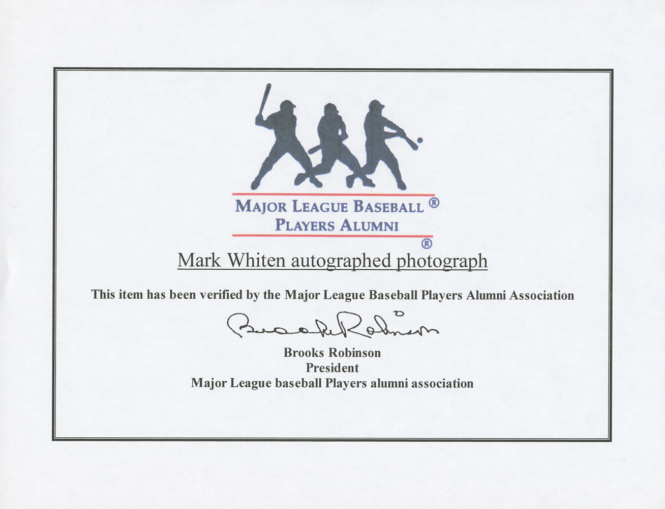 Mark Whiten Signed Cardinals 8x10 Photo (MLB Alumni COA) | Pristine Auction