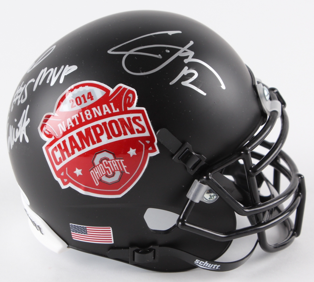 Ezekiel Elliott & Cardale Jones Signed Ohio State Buckeyes 2014 ...