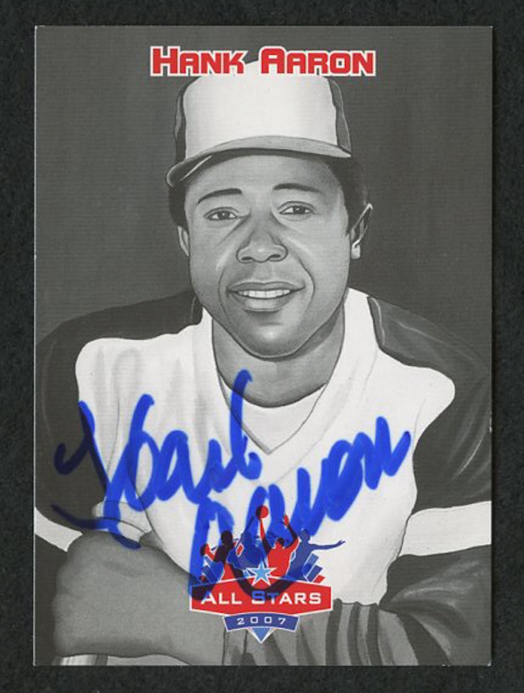 Hank Aaron Signed 2006 Kellogg's All-Star Autographs #HA (JSA COA ...