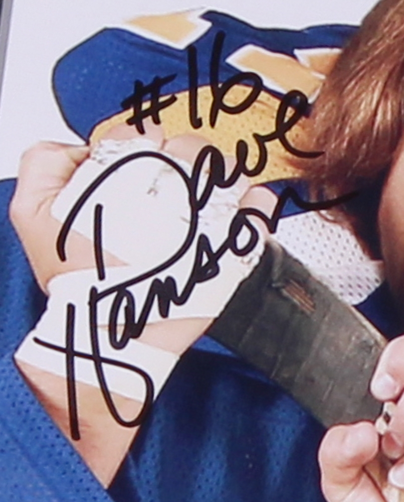 Steve Carlson, Jeff Carlson & Dave Hanson Signed "Slap Shot" 8x10 Photo (JSA COA) | Pristine Auction