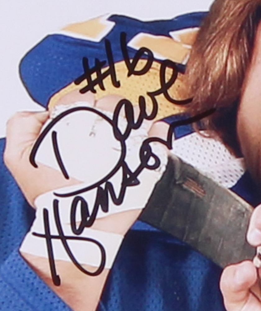 Steve Carlson, Jeff Carlson & Dave Hanson Signed "Slap Shot" 8x10 Photo (JSA COA) | Pristine Auction