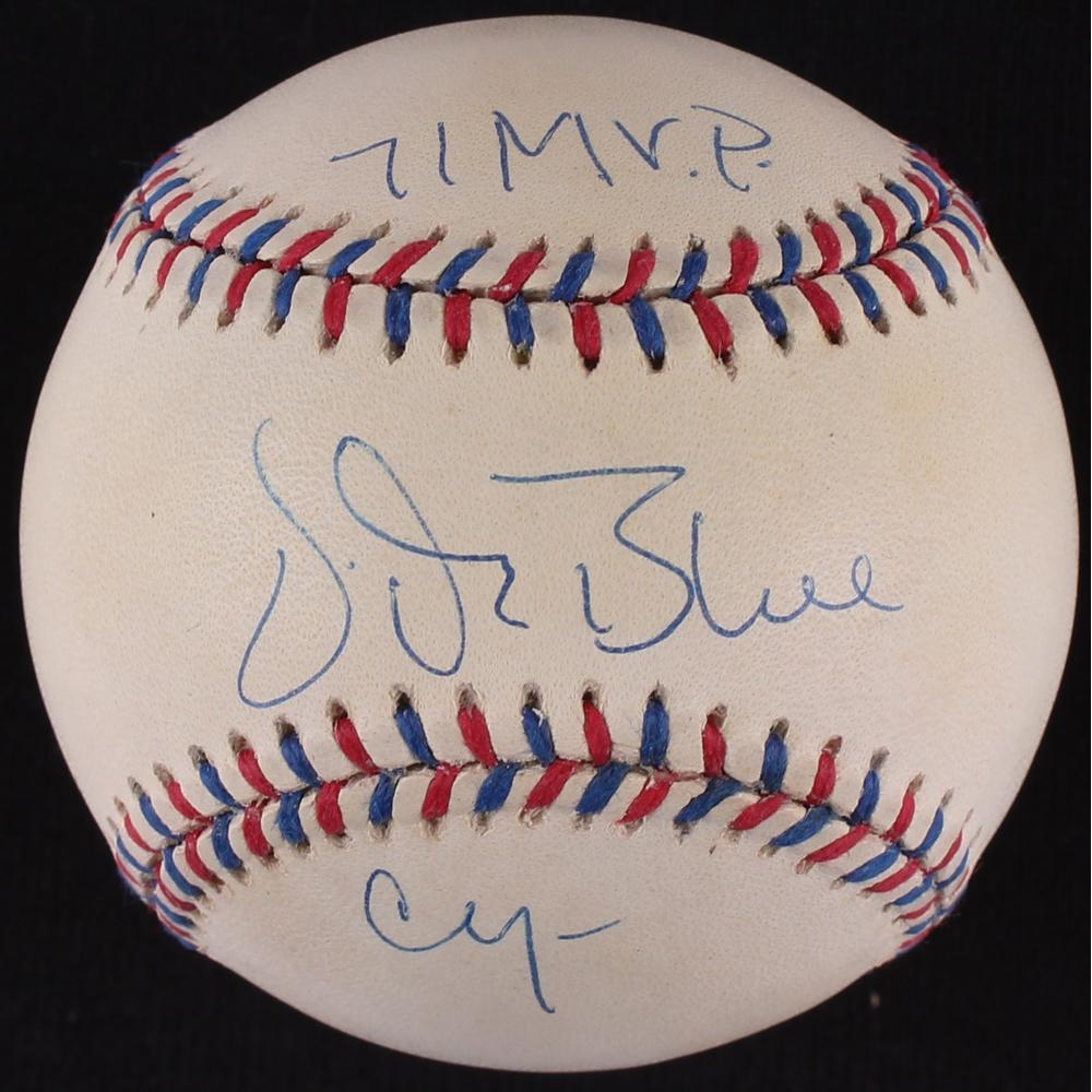 Vida Blue Signed 1996 All-Star Game Baseball Inscribed "71 M.V.P" & "CY ...