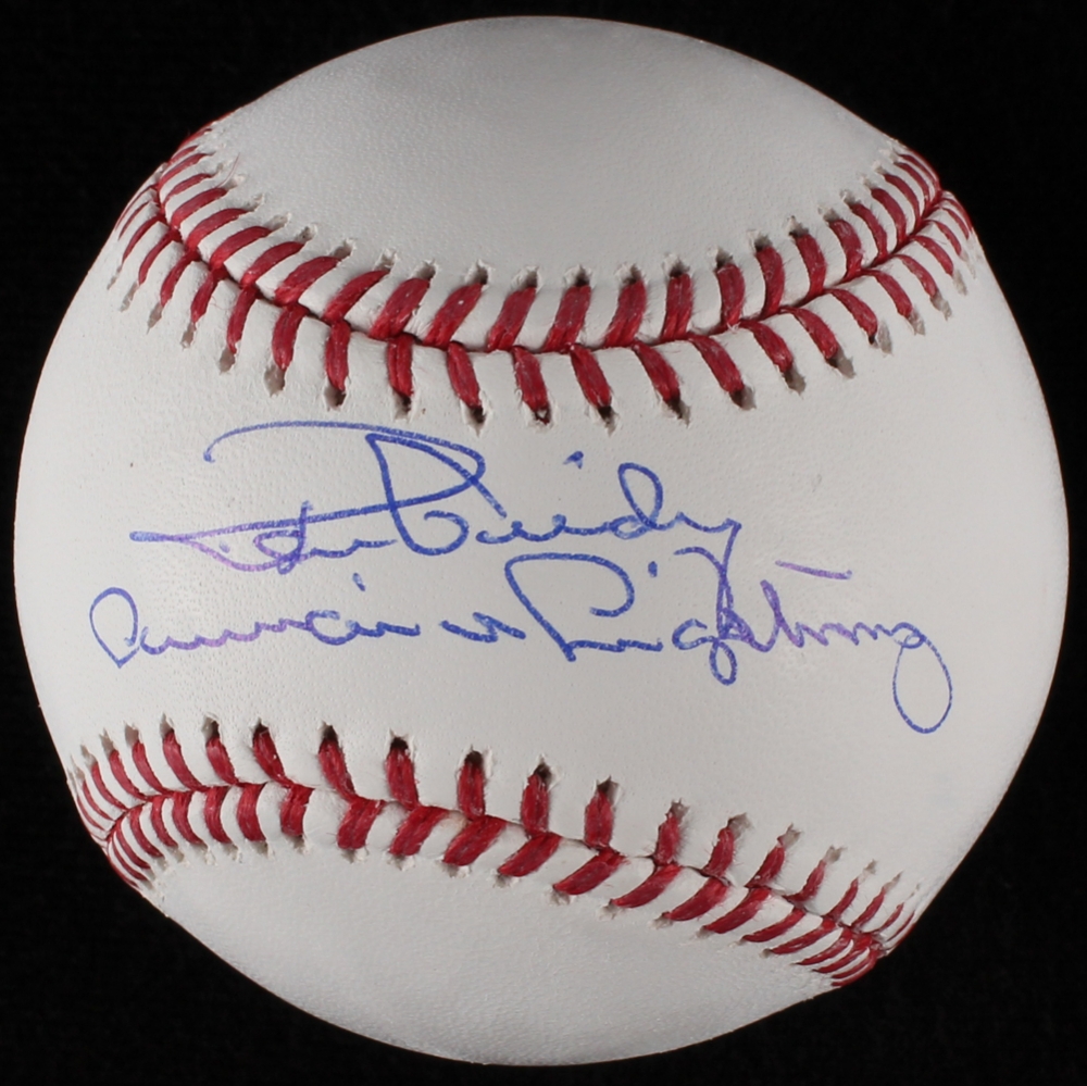 Ron Guidry Signed OML Baseball Inscribed "Louisiana Lightning" (MAB ...