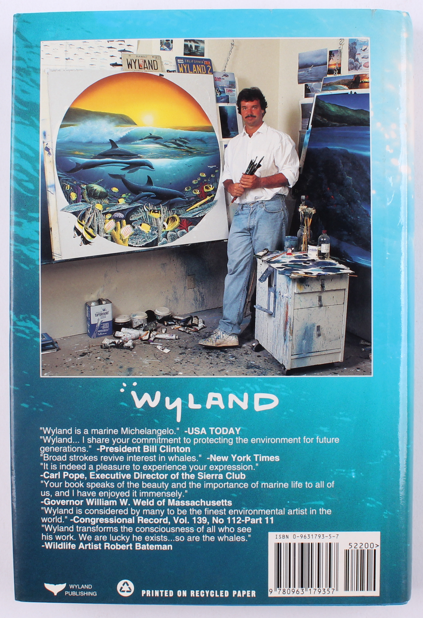 Wyland Signed "Whale Tales" Hardback Book (JSA COA) | Pristine Auction